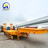 China 9000X3000X1350mm Working Deck 4 Axle 5 Axle Heavy Duty Lowboy Trailer with Gooseneck for sale