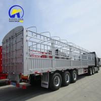 China 3axles 4 Axles 40FT 40 50 70 Tons Cargo Delivery Fence Box Trailer with Wabco Valve for sale