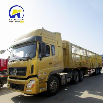 China 13000x2500x3900mm Tri-Axle Enclosed Cargo Trailer with Side Wall and GCC Certification for sale