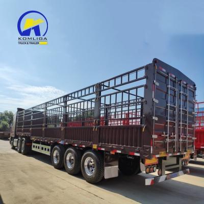 China 13000x2500x3900mm 2 Axles 3 Axle Top Open Box Cargo Trailer for After-sales Service for sale