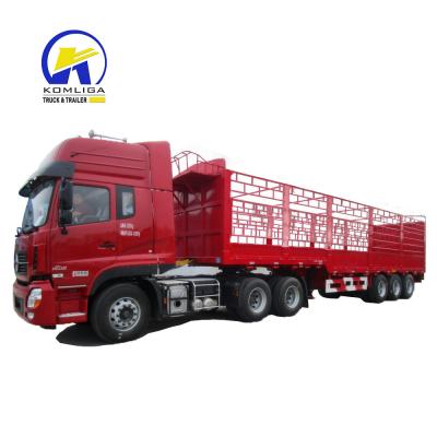 China 30-100t Loading Capacity Flatbed Cargo Trailer for Long-Distance Cargo Transportation for sale