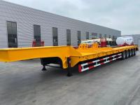 China 13000x2500x1700mm Low Loader Low Bed Semi Trailer Rim 9.0*22.5 / 8.0-20 / 8.5-20 for sale