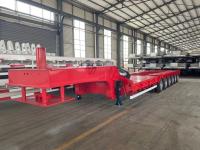 China ABS Anti-lock Braking System 3 4 5 Axles Used Lowbed Truck Trailer for Tractors for sale