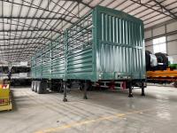 China 6X4 Fence Semi Trailer with 1820mm Tread and Jost 2.0 or 3.5 Inch King Pin for sale