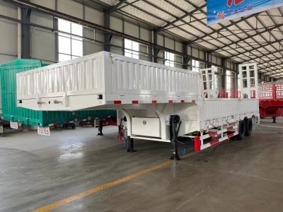 China LED Light Mini 2 Axles Lowbed Cargo Trailer 20 Ton for Heavy Duty Hauling and Transport for sale