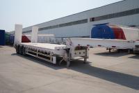 China 3 Axles 50 Ton 60 Tons 13m Gooseneck Hydraulic Low Bed Low Boy Loader Lowbed Trailer for sale