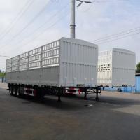China 3 Axles 4 Axles Fence Cargo Trailer with Cross Arm Type Suspension Systems for sale