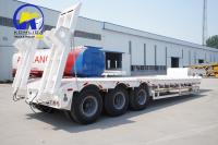 China 50t 60t 13m Gooseneck 50tons 60tons Lowbed Semi Trailer for Techinical Spare Parts Support for sale