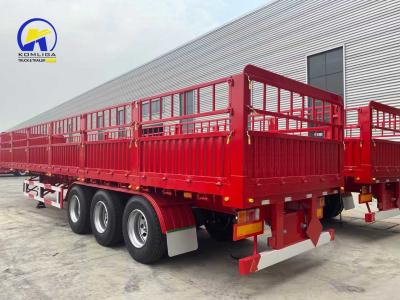 China 3 Axles Cargo Fence Semi Trailer Performance with Tool Box One Piece 1m *0.5m*0.5m for sale