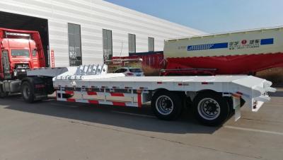 China 2-5 Axles Sinotruk Lowbed Semi Trailer with Landing Gear 30-100t Capacity 12 Tires for sale