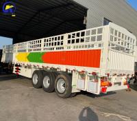 China High Side Fence Semi Truck Trailer in Good with Wabco Valve and 7000-8000mm Wheel Base for sale