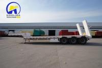 China 60ton 3 Axles Lowboy/Low Deck/Lowbed/Low Bed Truck Semi Trailer with Mechanical Suspension for sale