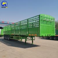 China 4 Axle Fence Cargo Container Trailer with Jost 2.0 or 3.5 Inch King Pin and 12.00r20 Tires for sale