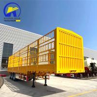 China 3 Axles Cargo Fence Semi Trailer with 30-100t Loading Capacity and Optional Twist Locks for sale