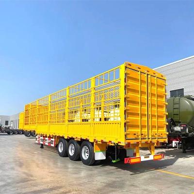 China Durable Cross Arm Type Semi Trailer for Transporting and Used 3 Axles 4 Axles Fence for sale