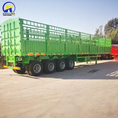 China 3axles 4axles Box Trailer Container Semi Trailer Fence Cargo Trailer with Fuwa/BPW Axle for sale