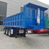 China 3 Axles 60ton 70tons End Tipper 35 45 Cubic Meters Dump Trailer with Down Main Beam for sale