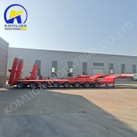 China 80T Load Capacity Multi Axle Lowbed Low Boy Truck Semi Trailer for Customer Requiremen for sale