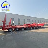 China 1100r20 3/4/5/6/7/8 Axle Low Bed Lowboy Detachable Gooseneck Truck Lowbed Semi Trailer for sale