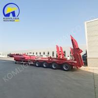 China 80tons Payload Low Bed Truck Trailer 2 Spare Tire Carriers for Tailored Solutions for sale