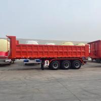 China Gravel Function U Shape Heavy Duty End Side Rear 4 Axle Dump Trailer for Farm Sale for sale