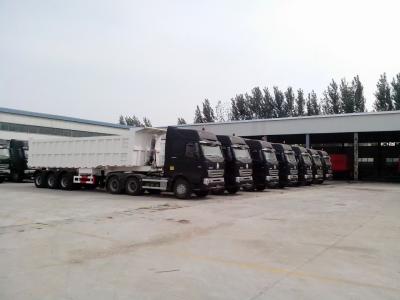 China Semi-Trailer for Heavy Duty 40 45 50 Cubic Meters Used Dump Trailer Payload 000kg for sale