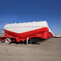 China V Shape 50ton 40cbm Dry Power Used Bulk Cement Trailer with Spare Tire Carrier 2 Pieces for sale