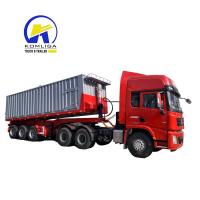 China 3 Axle Hydraulic Self Discharge 20FT Dump Container Trailer Chassis Semi Trailer Designed for sale