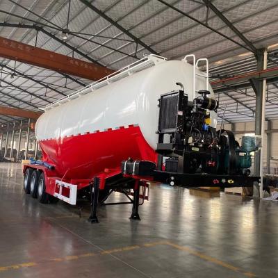 China V Shape Dry Power Mixer Bulker Cement Trailer for Cross Arm Type Suspension Systems for sale