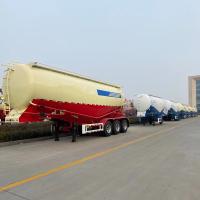 China Self-dumping 3 Axle Bulk Cement Trailer for Fly Ash Transportation for sale