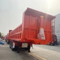 China Sinotruck 3 Axle 40ton Heavy Duty Mining Galvanized Dump Tipper Semi Truck Trailer for sale