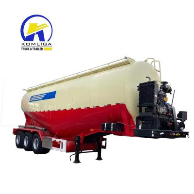 China V Shape Dry Bulk Cement Trailer 3 Axle 45 Cubic Meter Trailer by Fuwa / BPW Axle for sale