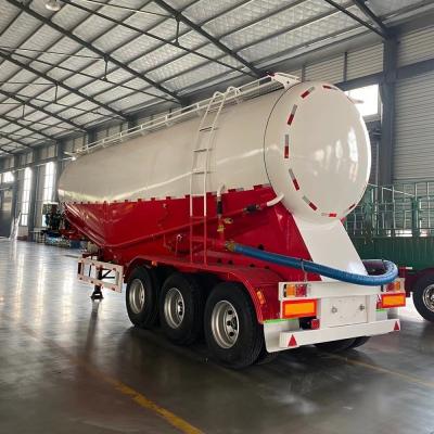 China 3 Axle 28 38 40 60 Cbm Bulk Cement Powder Material Transport Tank Truck Trailer within 3 for sale