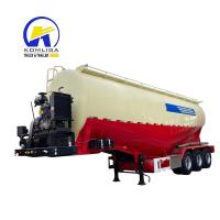 China Two Pieces 4 Kgs Fire Extinguiser Transport Bulk Powder V Shape Cement Tanker Semi Trailer for sale