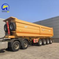 China Heavy Duty Self-dumping U Shape 3/4 Axle Tipper Sand Dump Tipping Truck Semi Trailers for sale