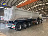 China 3axle Sinotruk Dump Tipper Cargo Flatbed Heavy Truck Semi Trailer with Fuwa/BPW Axle for sale