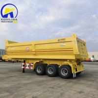 China 40 Ton 60 Tons 80 Tons Hydraulic Tipping Rear U Shape Dump Trailer with 3-6 Axles for sale