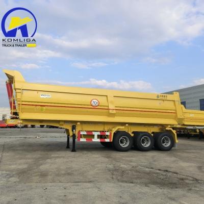 China 3 Axle 30m3/Cbm 50t Tractor Tipper Dumper Tipping Semi-Trailer for Construction Sites for sale