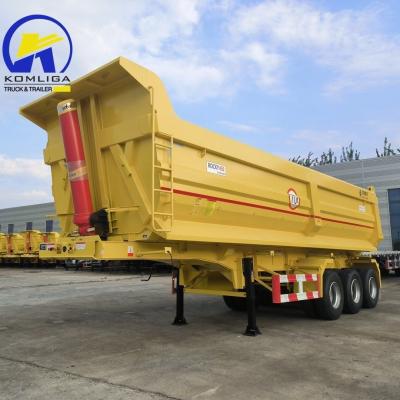 China 40ton 3axles Rear Dump Semi Trailer Tipper Semi Trailer with Jost C200t Landing Gear for sale
