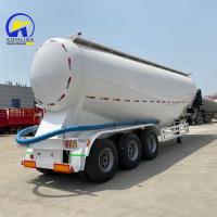 China 28m3-60m3 3 Axle Bulk Cement Tanker Powder Trailers Air Compressor 12m3/Minute Bohai for sale