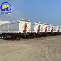 China Hydraulic System Dump Trailer for Sinotruk HOWO Heavy Duty Sand Stone Transport Truck for sale
