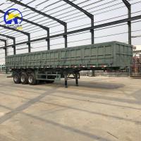 China 3-Axle Side Dump Trailer Tractor Tipping Semi-Trailer with ABS Anti-lock Braking System for sale