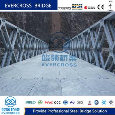 China GW D Modular Steel Bridge with 35-91m Span Range and 12,000 Ton Annual Capacity for Heavy Load Applications for sale