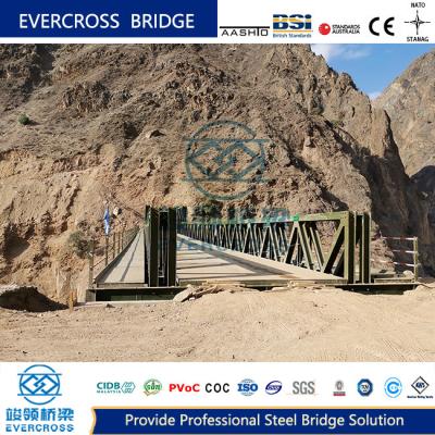 China Delta Modular Steel Bridge GW D Type CD450 - 12000 Tons Capacity, 35m-91m Span Range for Heavy Load Applications for sale