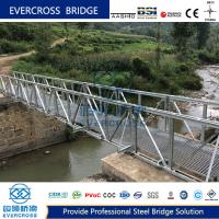 China PB100 Modular Steel Foot Bridge - 120kg Panel Weight, 3kN/m² Load Capacity, Quick Disassembly Walkway System for sale