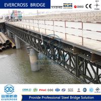 China HD200 Steel Bailey Bridge Double Rows Single Layer DSR 30-200ft Span 100-Ton Capacity for sale
