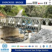 China Custom Steel Bailey Bridge CB200 Type Double Truss Single Storey 30-200ft Span Heavy Load Capacity for sale