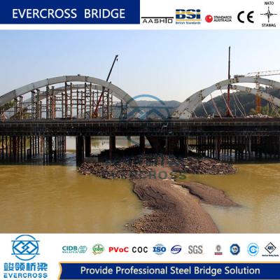 China Large Span Steel Arch Bridge 10-300m with Painted Surface | AASHTO HS20-44 Loading Capacity for sale