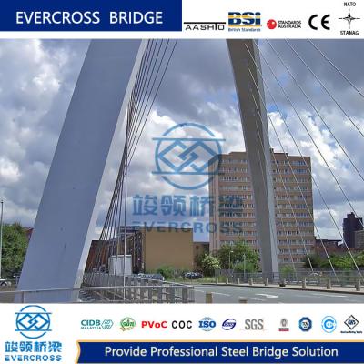 China Custom Steel Arch Bridge 10-300M Span with Painted Surface | Upper Bearing Structural Design for sale