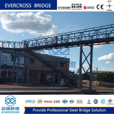 China PB100 Modular Steel Footbridge - 120kg Panel Weight, 3kN/m² Load Capacity for Pedestrian Crossings for sale